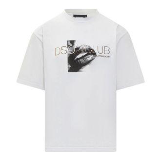 Dsquared2 Homme, Tops, Blanc, Taille: XL Club T-Shirt