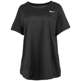 Nike Nike W Nk Dry Leg Tee Crew Plus T-Shirt f&uuml;r Damen, Schwarz/Wei&szlig;, XXXL
