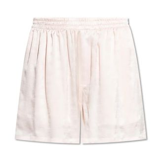 Balenciaga Seidenshorts mit Monogramm - - Shorts - Damen - Rosa - S