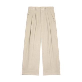 Dondup Eloise Wide Leg Hosen - - Trousers - Damen - Beige - M