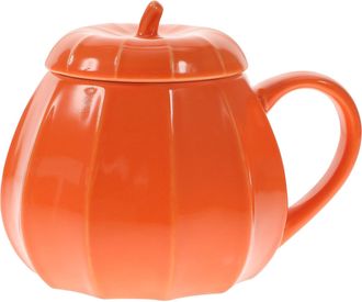 Yarnow 1 St&uuml;ck Halloween-K&uuml;rbis-Tasse Niedliche K&uuml;rbis-F&ouml;rmige Tasse Keramik-Herbst-Kaffeetasse F&uuml;r Halloween-Party Orange
