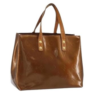 Louis Vuitton Sac &agrave; main vintage en cuir verni Pre-owned - Femme - Pre-owned - Brun - Taille: ONE Size