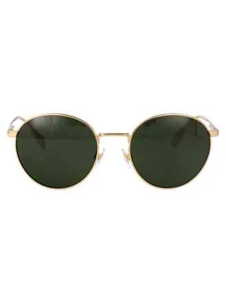 Polo Ralph Lauren 0PH3158 Round Metal Frame Sunglasses - Gold