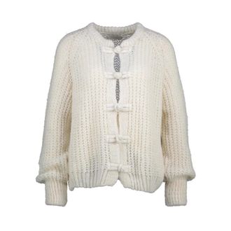 Am&eacute;lie & Am&eacute;lie Jinotega Gilet - Femme - Pulls - Blanc - Taille: ONE Size