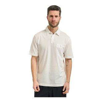 A|X Armani Exchange Homme, Tops, Blanc, Taille: XL Polo Coupe Standard