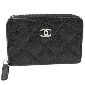 Chanel Pre-owned Classic Caviar Skin Coin Purse - - Pre-owned - Damen - Schwarzk - ONE SIZE