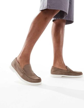 Boss Orange by Hugo Boss BOSS - Sienne - Wildleder-Loafer in Beige-Neutral