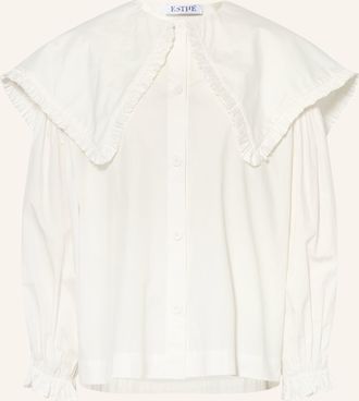 Esth&eacute; Esth&eacute; Bluse Mit R&uuml;schen weiss