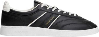 Tommy Jeans Greenwich Sneaker f&uuml;r Herren, Leder (Ecru/Schwarz)