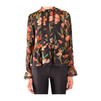 Twinset Blumige Langarmbluse Fr&uuml;hling/Sommer - - Blouses & Shirts - Damen - Mehrfarbig - L