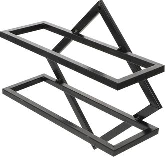 Angoily Wandmontiertes Weinregal aus Robustem Material Praktischer Weinflaschenhalter mit Stilvollem Design Dekoratives Wein Display Regal für Zuhause und Bar