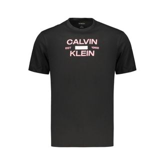 Calvin Klein Schwarzes Baumwoll T-Shirt f&uuml;r Herren