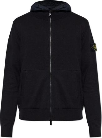 Stone Island Homme, Vestes, Noir, Taille: S Hooded Jacket