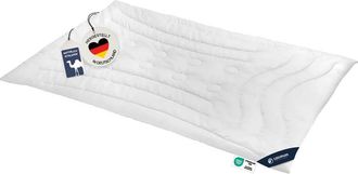 Casimum luxuriöse Kamelhaardecke | 4-Jahreszeitendecke, Naturhaardecke | 155 x 220 cm | Füllung: 100% weicher Kamelhaar Flaum | Bezug: 100% Baumwolle | allerg