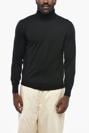 Saint Laurent Rollkragenpullover Aus Wolle Saint Laurent