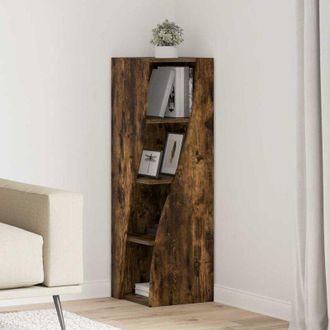 vidaXL vidaXL Meuble dangle Ch&ecirc;ne fum&eacute; 32x32x102cm Bois ding&eacute;nierie