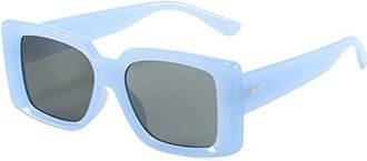 Generic Lunettes de soleil design 2025 à monture carrée pour hommes et femmes, lunettes de soleil de plage tendance pour les vacances en plein air (couleur : 