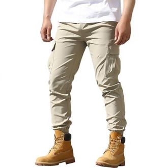 Generic Pantalon de travail pour homme avec poches multiples, pantalon d&eacute;contract&eacute;, v&ecirc;tements de plein air, v&ecirc;tements de travail pour le printemps et l&eacute;t&eacute;, co