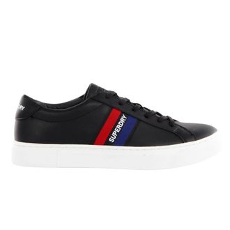 Superdry Vegan Court Herren Low-Top Sneakers - - Shoes - Herren - Schwarzk - 42 EU