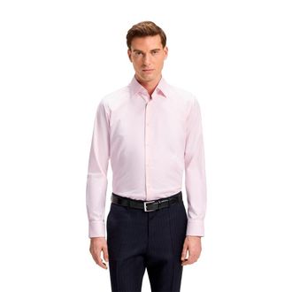BOSS Herren H-JOE-C1-214 Regular-Fit Hemd aus strukturierter Stretch-Baumwolle mit b&uuml;gelleichtem Finish Hellrosa 41