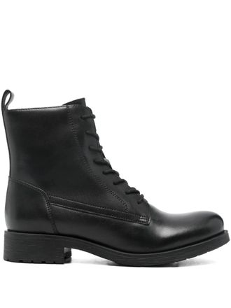 Geox bottines Rawelle &agrave; lacets - Noir