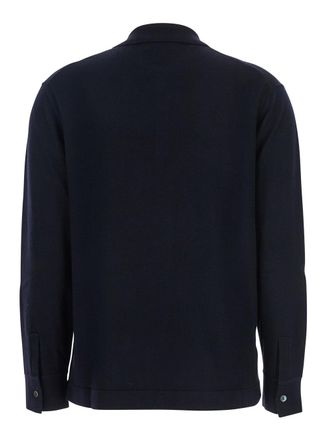P.A.R.O.S.H. Womens Blue Polo Shirt With Classic Collar Wool T-Shirts & Jerseys