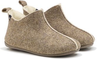 Walk In Pitas | RIKA | Filzpantoffeln f&uuml;r Damen | Hausschuh | Slipper | Bequeme Schlappen | Mules Geschlossene rutschfeste | Winter Clogs Gef&uuml;ttert | Walkinpitas-Sc