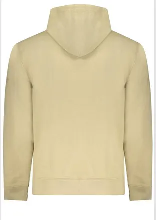 Calvin Klein Logo Embroidered Hoodie - Beige