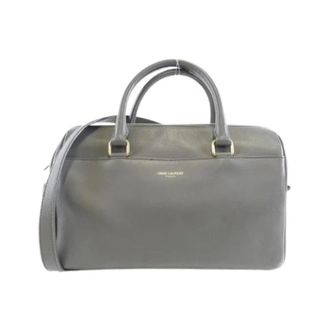 Saint Laurent Pre-owned Baby Duffle Calf Boston Bag - - Pre-owned - Damen - Grau - ONE SIZE