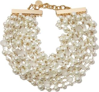 Silvia Gnecchi Femme, Accessoires, Blanc, Taille: ONE Size Marlon Necklace