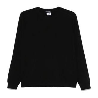 C.P. Company Schwarze Baumwollstrickware Metropolis-Serie - - Knitwear - Herren - Schwarzk - S