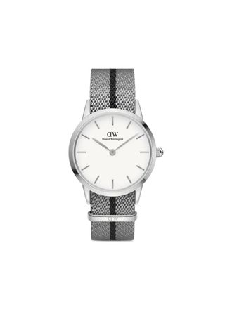 Daniel Wellington montre Iconic NATO 36 mm - Blanc