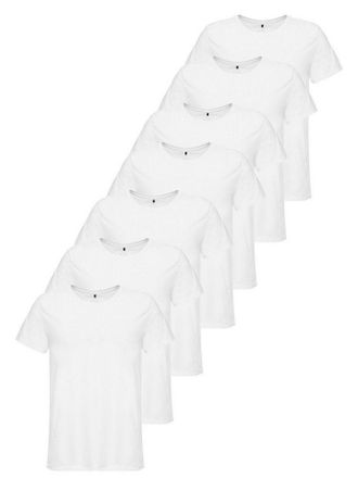 Tazzio T-Shirt E106 (Packung, 7-tlg., 7er-Pack) Herren Basic Rundhalsshirt