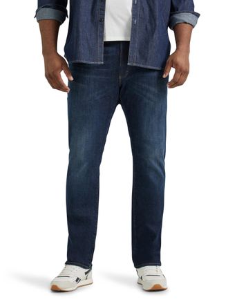 Lee Herren Big & Tall Extreme Motion Athletic Taper Jeans, Blauer Strike, 48W / 34L