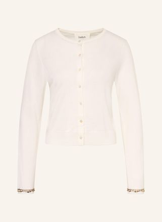 BA&SH Ba&Sh Strickjacke Bijot Mit Schmucksteinen Und Pailletten weiss