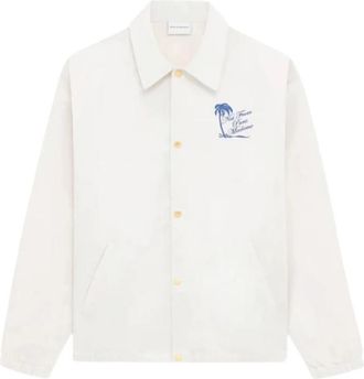 Dr&ocirc;le de Monsieur Buttoned Graphic Shirt Jacket
