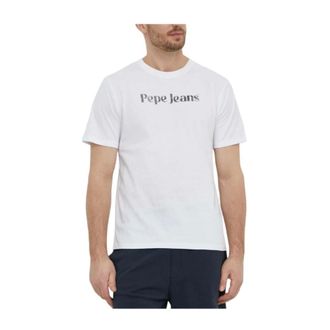 Pepe Jeans London Homme, Tops, Blanc, Taille: 2XL Clifton T-Shirt
