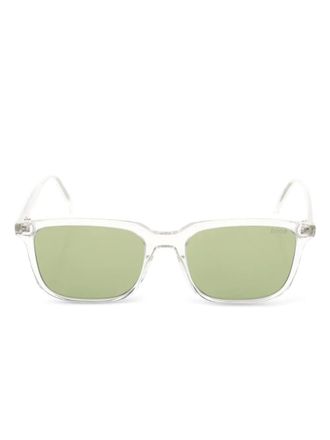 Dior 2020s Sonnenbrille mit eckigem Gestell - Weiß