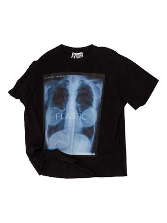 Natasha Zinko t-shirt X-Ray à une manche - Noir