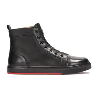 Kazar Hohe Ledersneaker mit Schn&uuml;rung.Dieses Produkt f&auml;llt gro&szlig; aus. - - Shoes - Herren - Schwarzk - 43 EU