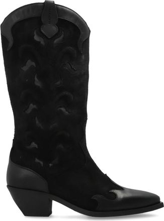 AllSaints Femme, Chaussures, Noir, Taille: 39 EU Bottes Western Dolly