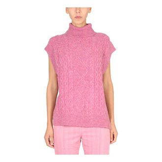 Baum Und Pferdgarten Femme, Pulls, Rose, Taille: 36 FR Cilina Turtle Neck Gilet
