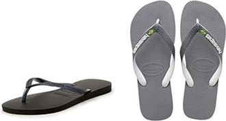 Havaianas Slim Femme, Noir, 37/38 Brasil Mix Unisex Tongs, Gris/Blanc/Blanc, 39/40 EU