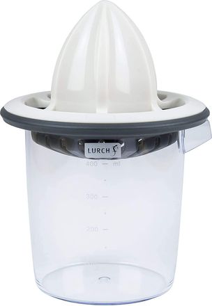 Lurch 221490 Zitruspresse mit Deckel aus Kunststoff, iron grau, 400ml, 12x12x17 cm