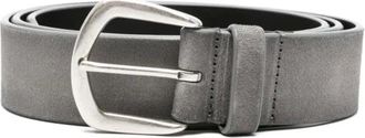 Officine Creative Homme, Accessoires, Gris, Taille: 105 CM OC Strip 083 Suede Belt