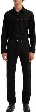 Levi's 505 Regular Fit Jeans Homme, Schwarz, 36W / 32L