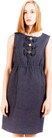 Love Moschino Damen, Kleider, Blau, SGr&ouml;&szlig;e