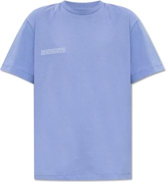 PANGAIA Pangaia, unisex, Tops, Bleu, Taille: XL Logo T-Shirt