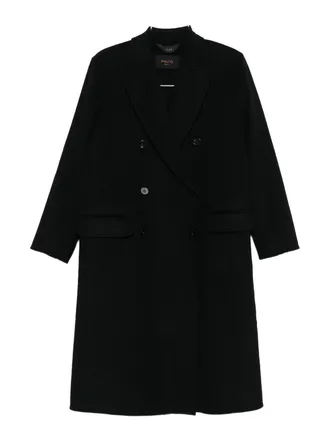 Palt&ograve; Manteau Au Genou - Noir
