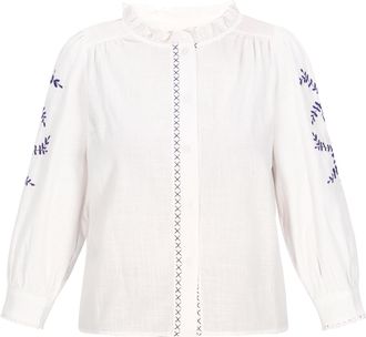 Usha Bluse Frauen Wei&szlig;